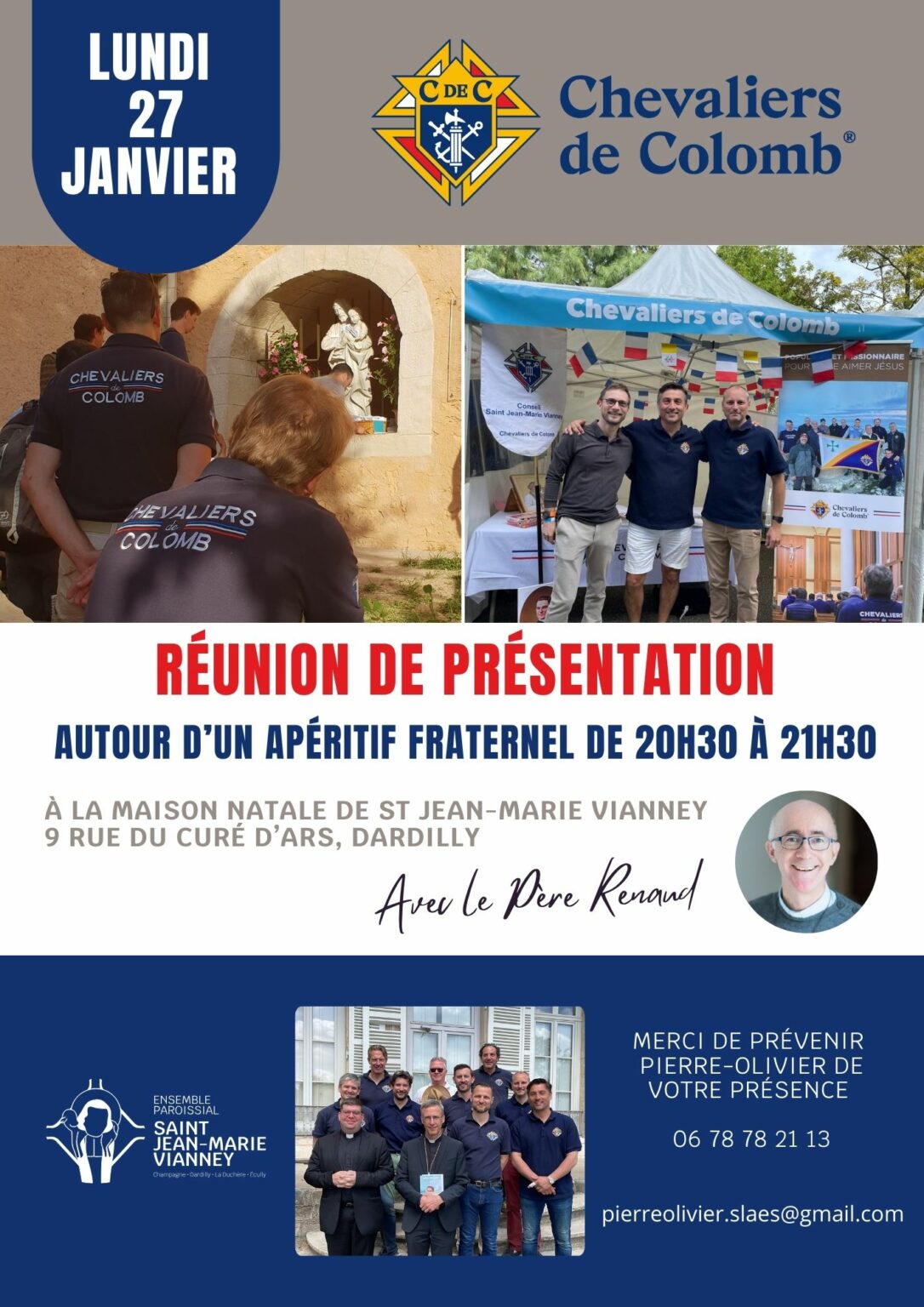 Présentation des Chevaliers de Colomb – 27 janvier 2025 – Paroisse ...